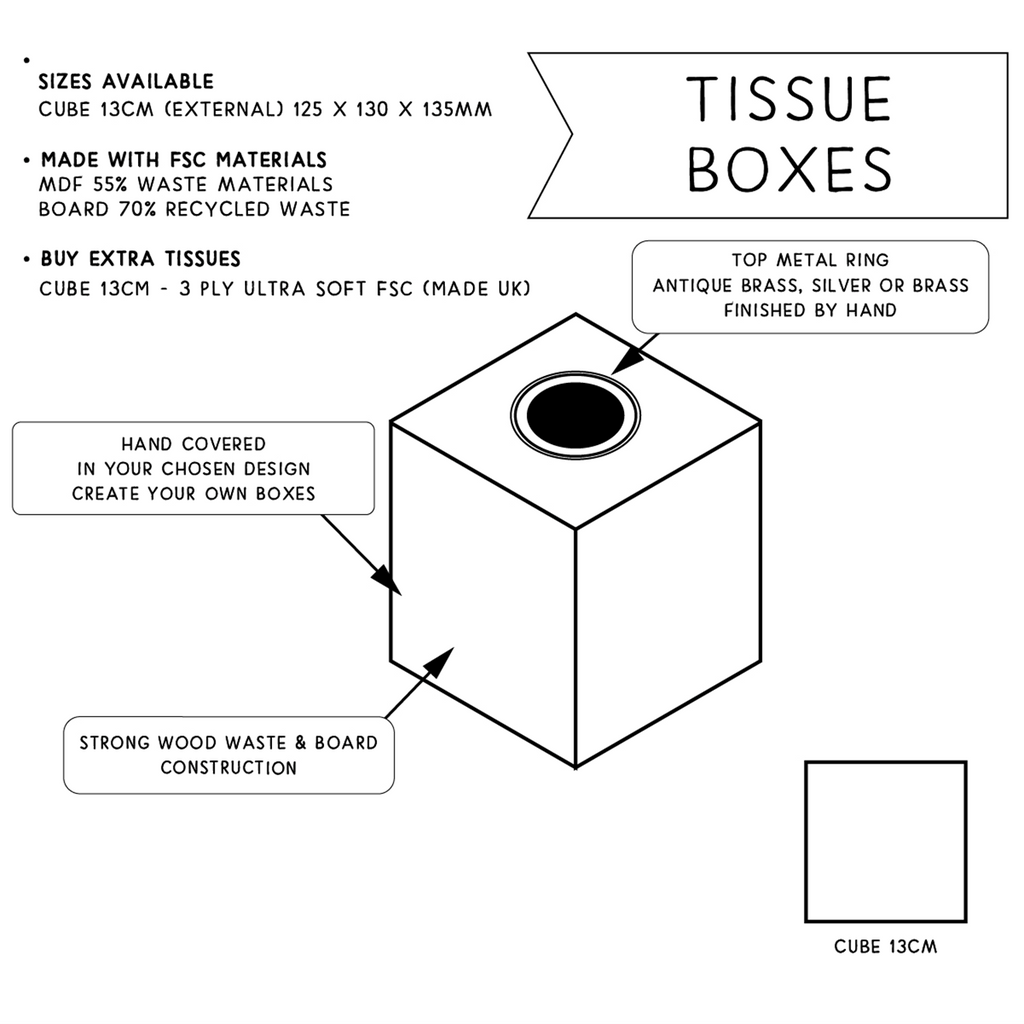 Design Your Own l Bespoke Paper Tissue Box | Custom-Made | HARRIS ...