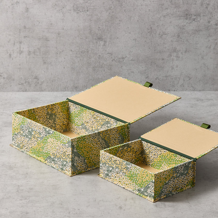Patterned Keepsake Stackable Box Set | Set of Two | HARRIS & JONES LTD
