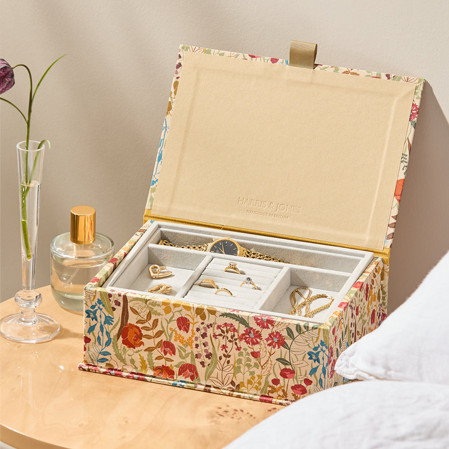 Decorative Fabric Jewellery Box | Personalised | HARRIS & JONES LTD