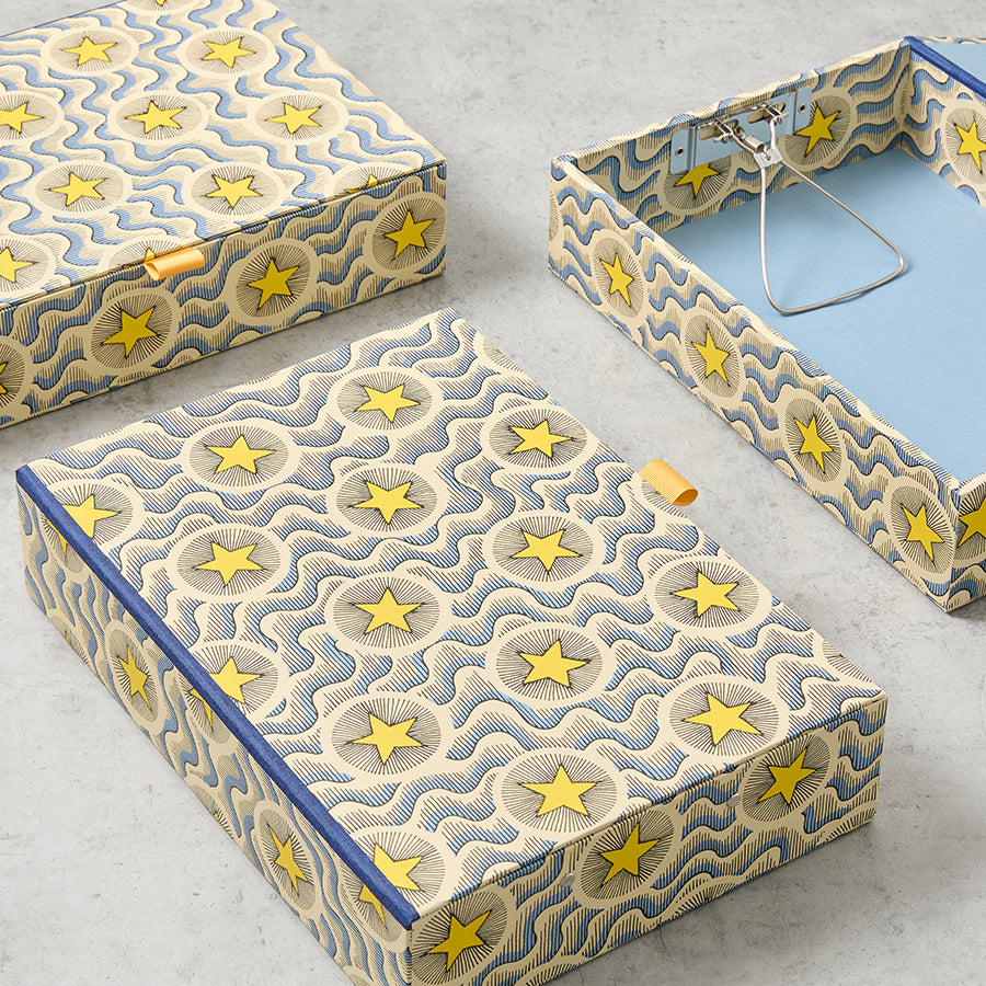 Designer Box File Set l Set of One, Three or Five | HARRIS & JONES LTD