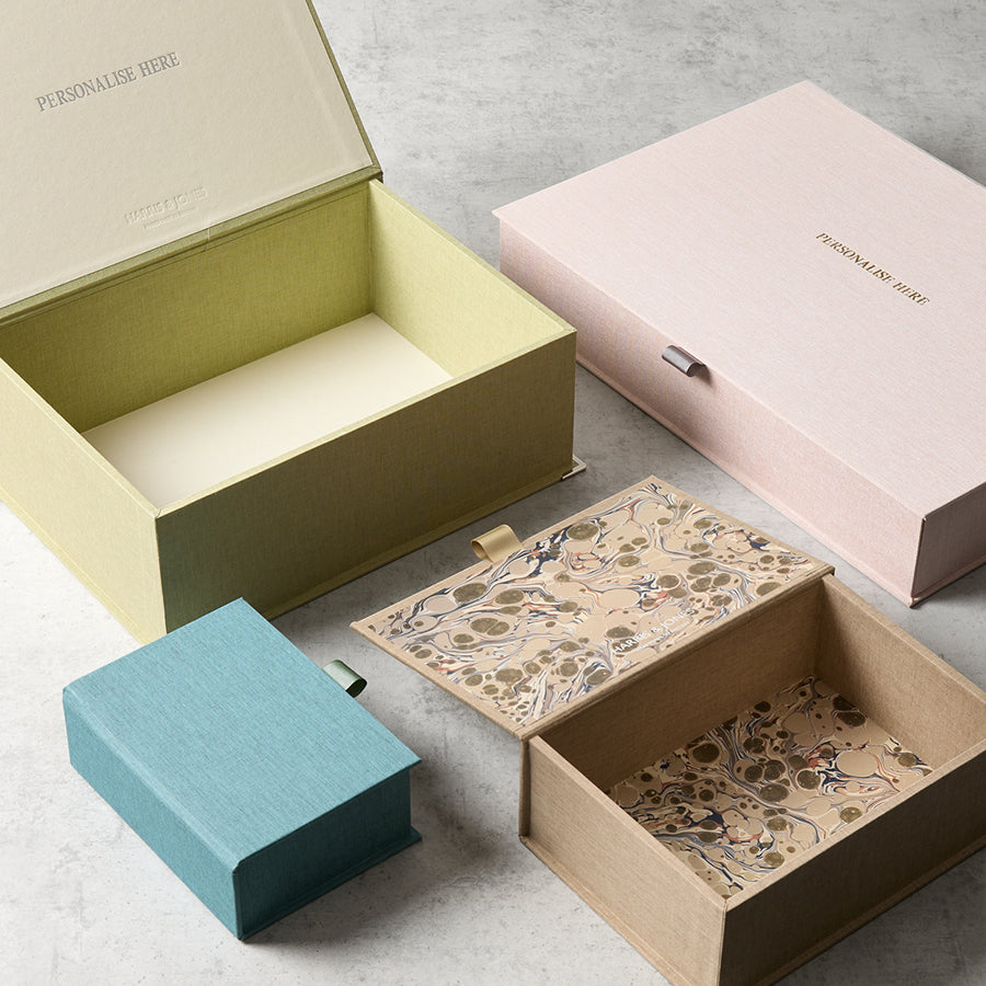 Fabric Keepsake Boxes l Personalised Memory Boxes | UK | HARRIS & JONES LTD