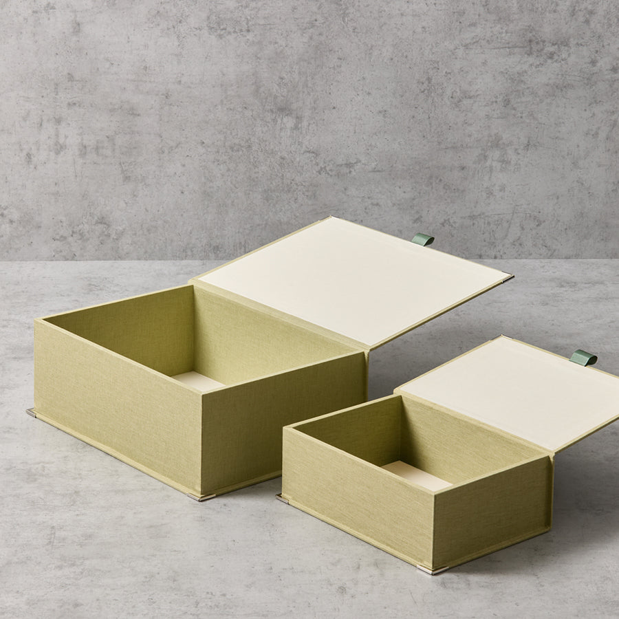 Fabric Keepsake Stackable Box Set | Set of Two | HARRIS & JONES LTD