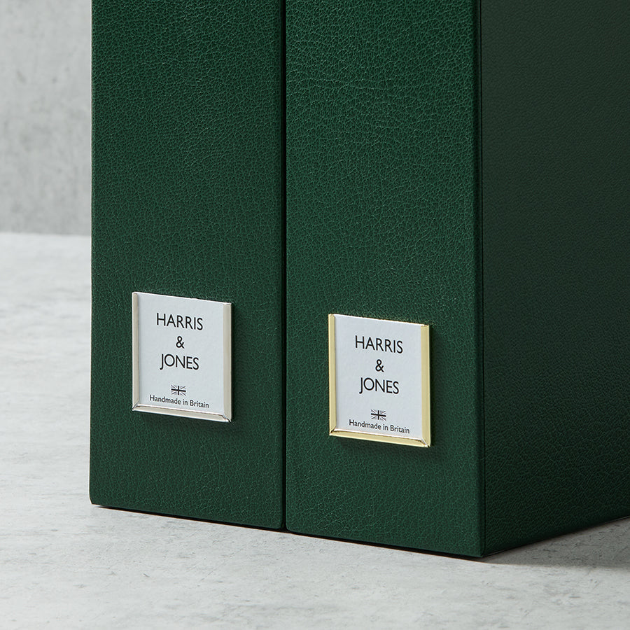 Faux Leather Magazine Files | Set of Three or Five | HARRIS & JONES LTD