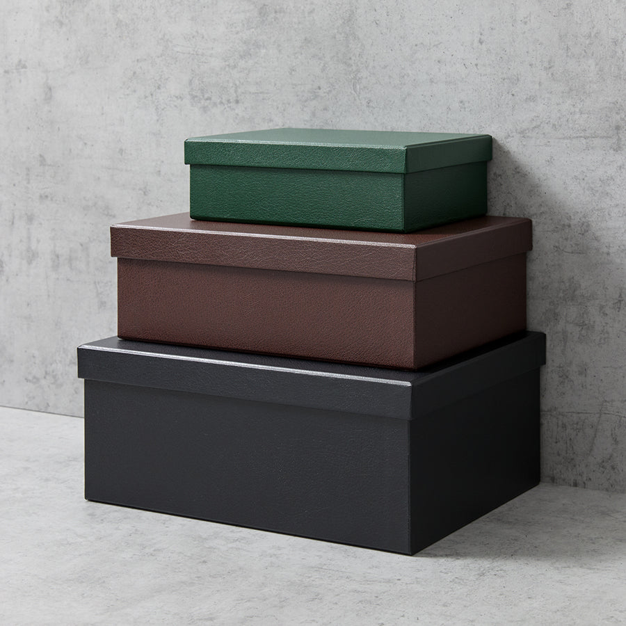 Faux Leather Boxes l Luxury Customisable Storage Boxes with Lids ...
