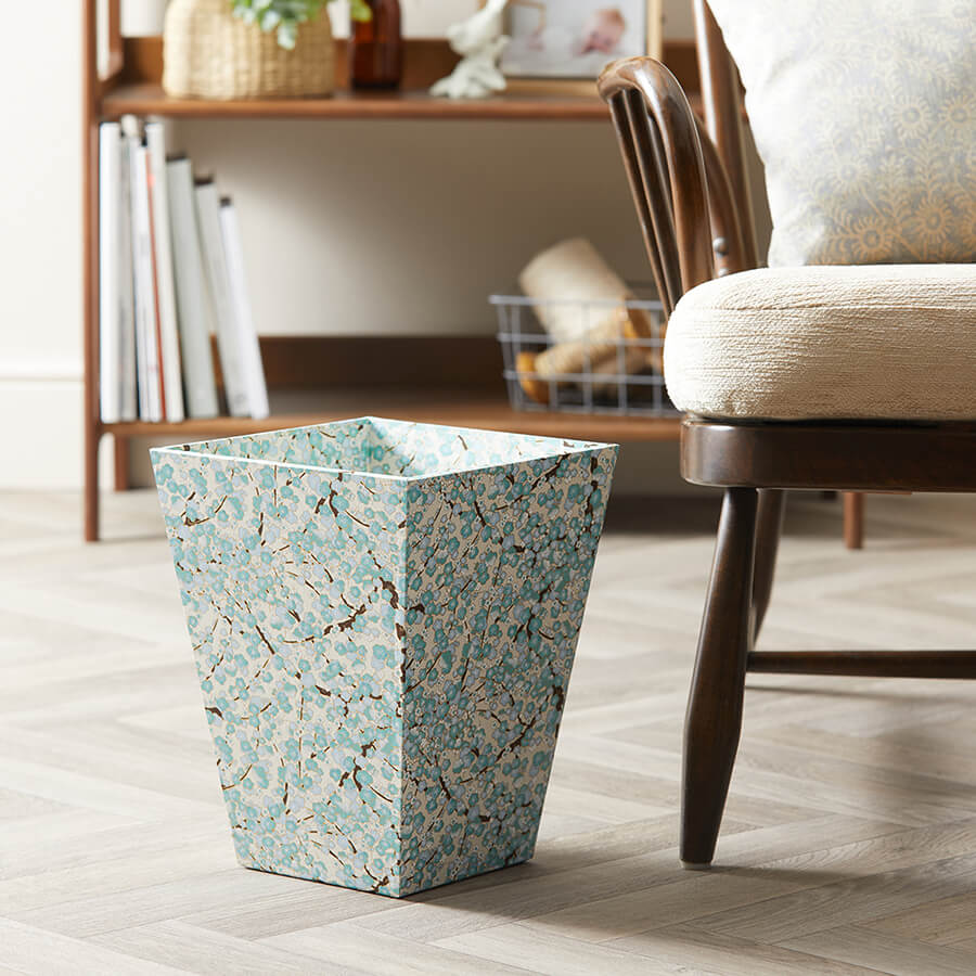 Patterned Waste Paper Baskets l Handmade UK Bespoke Bins | HARRIS ...