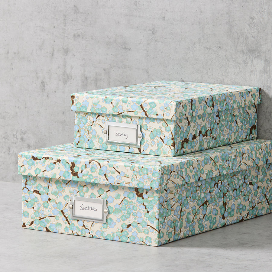 Patterned Storage Box Set l Set of Two or Three | HARRIS & JONES LTD