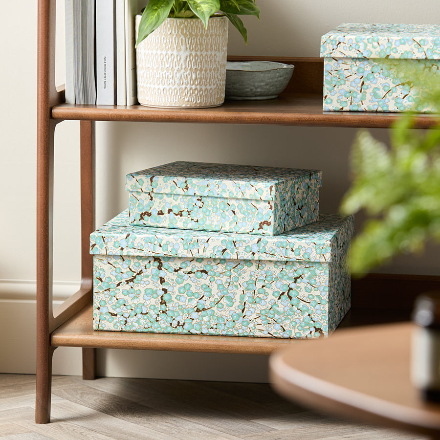 Patterned Storage Box Set l Set of Two or Three | HARRIS & JONES LTD