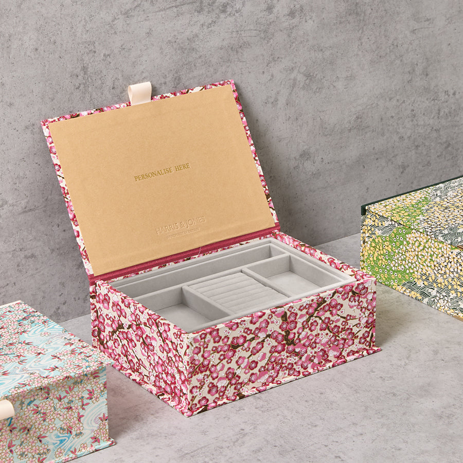 Patterned Jewellery Box | Personalised | HARRIS & JONES LTD