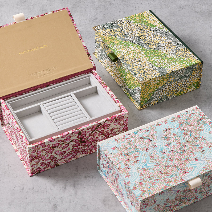 Patterned Jewellery Box | Personalised | HARRIS & JONES LTD