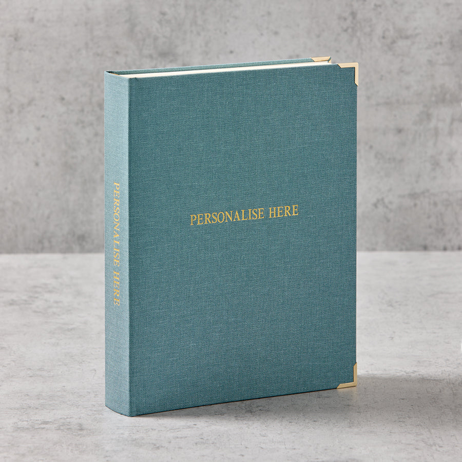 Fabric Memorial Traditional Photo Album | Personalised | Harris & Jones ...
